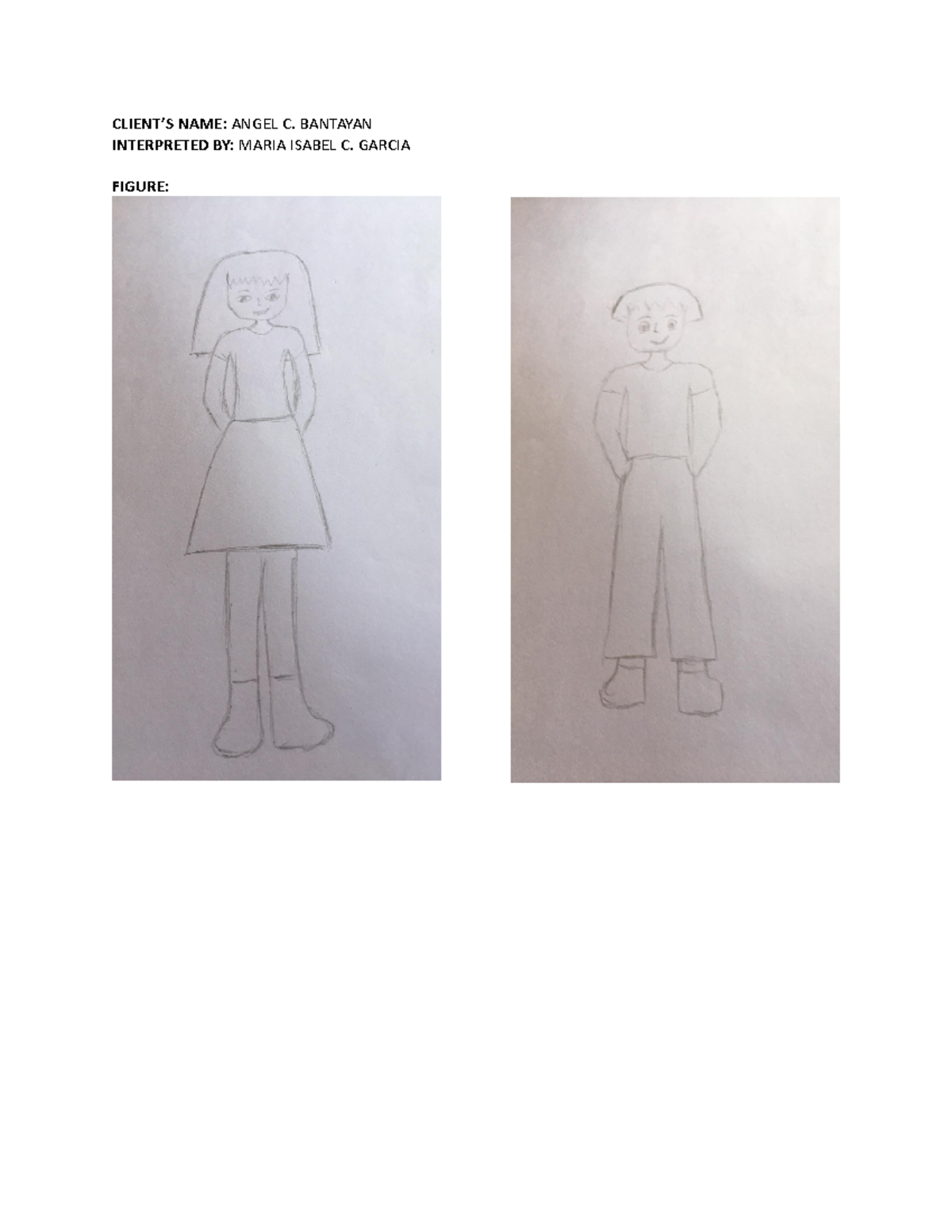 Draw a person Interpretation BS Psychology BS Psy CvSU StuDocu