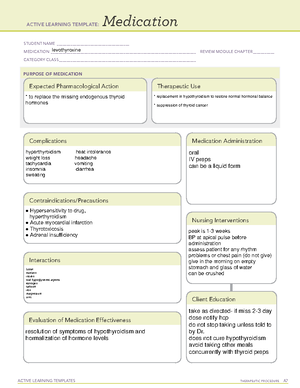 Mental health 22 Meds - ATI medication sheets for all psych drugs ...