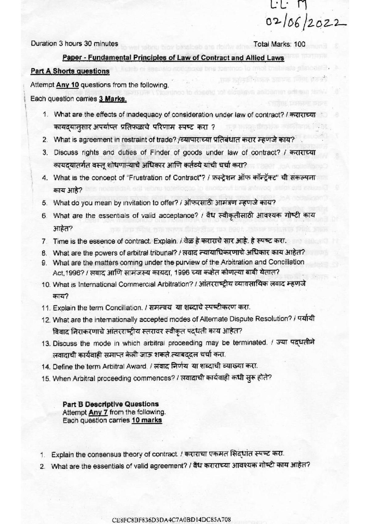 Fundamental Principles - Masters in Law - Studocu