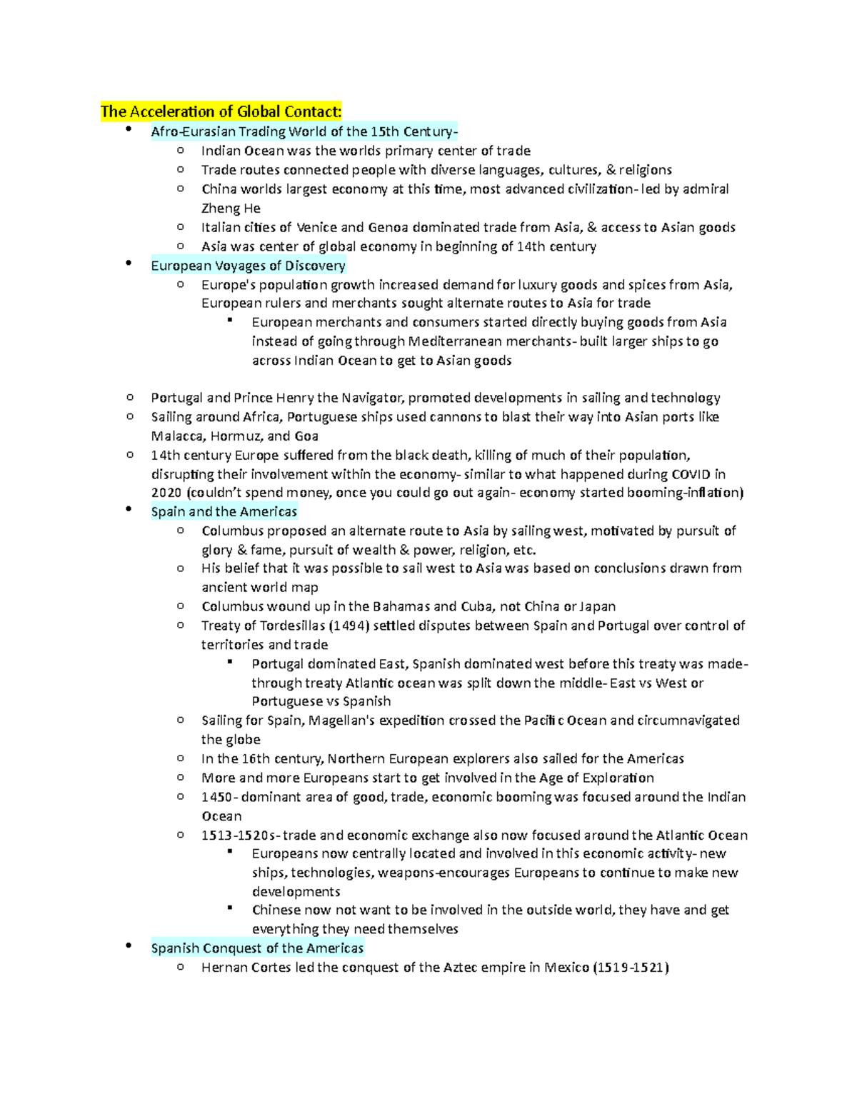 Chapter 16 - The Acceleration of Global Contact: Afro-Eurasian Trading ...