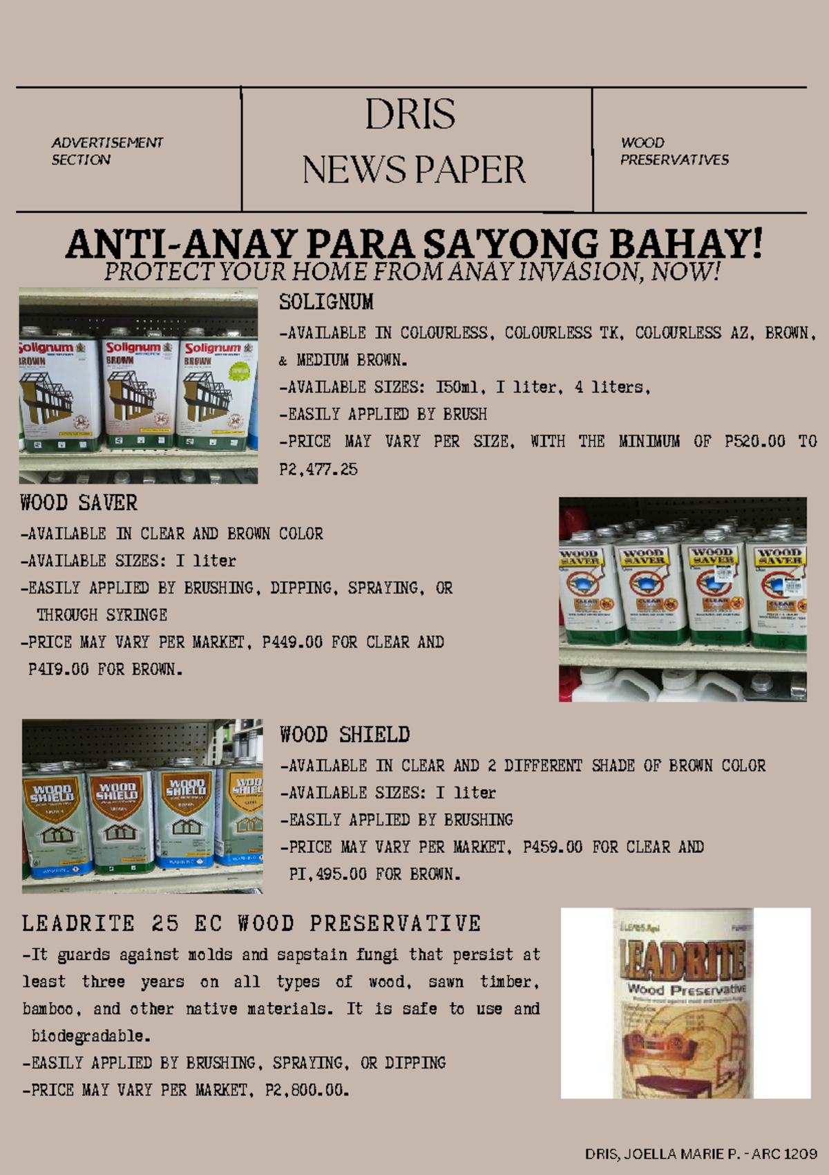 types of wood in BT - ANTI-ANAY PARA SA'YONG BAHAY! PROTECT YOUR HOME ...