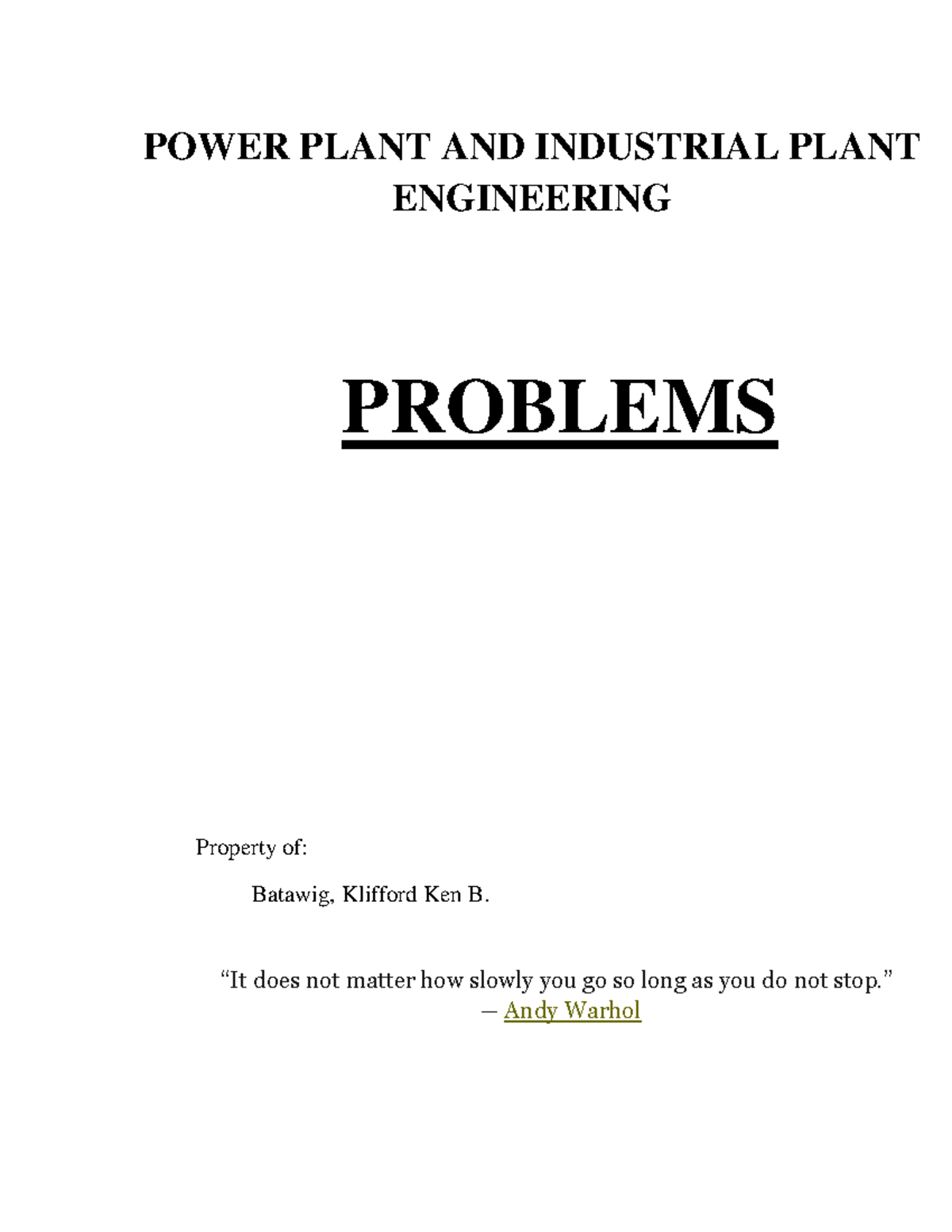 PIPEsample Problem - none - POWER PLANT AND INDUSTRIAL PLANT ...