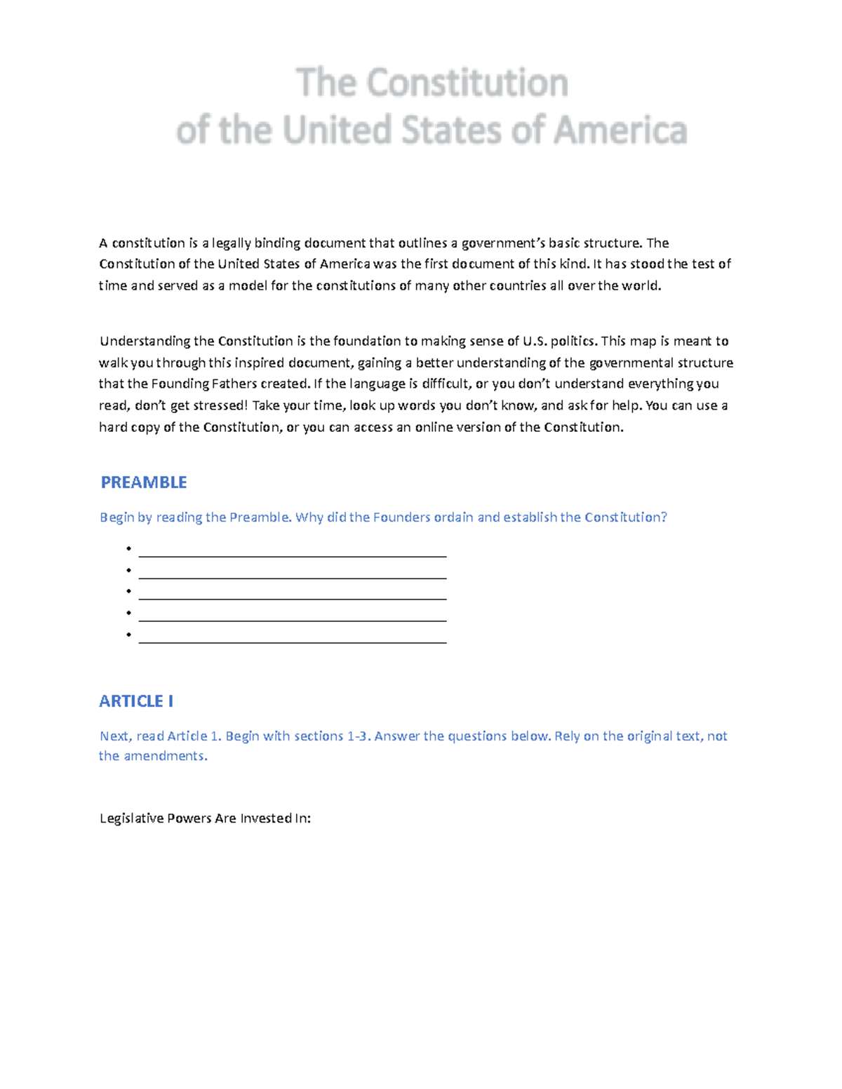 Mapping the Consitution V2 (1) - A constitution is a legally binding ...