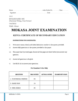 Knec return envelope comp-3 (2)-1 - KCSE 2024 COMPUTER STUDIES PROJECT ...
