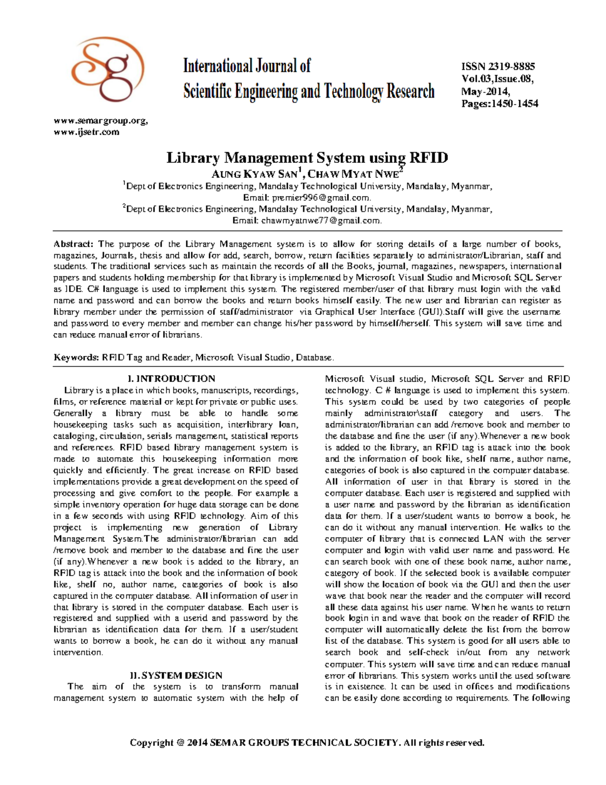 LMS example -2 - Excellent description of Library Management System ...