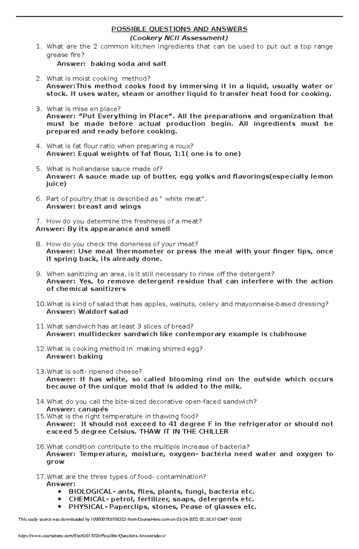 Possible Questions Answers - Financial Accounting and Reporting - CU ...