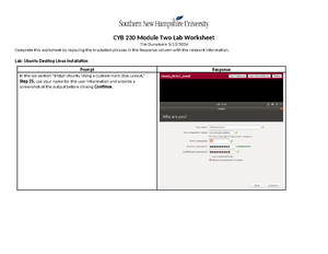 CYB 230 Module Four Lab Worksheet - CYB 230 Module Four Lab Worksheet ...