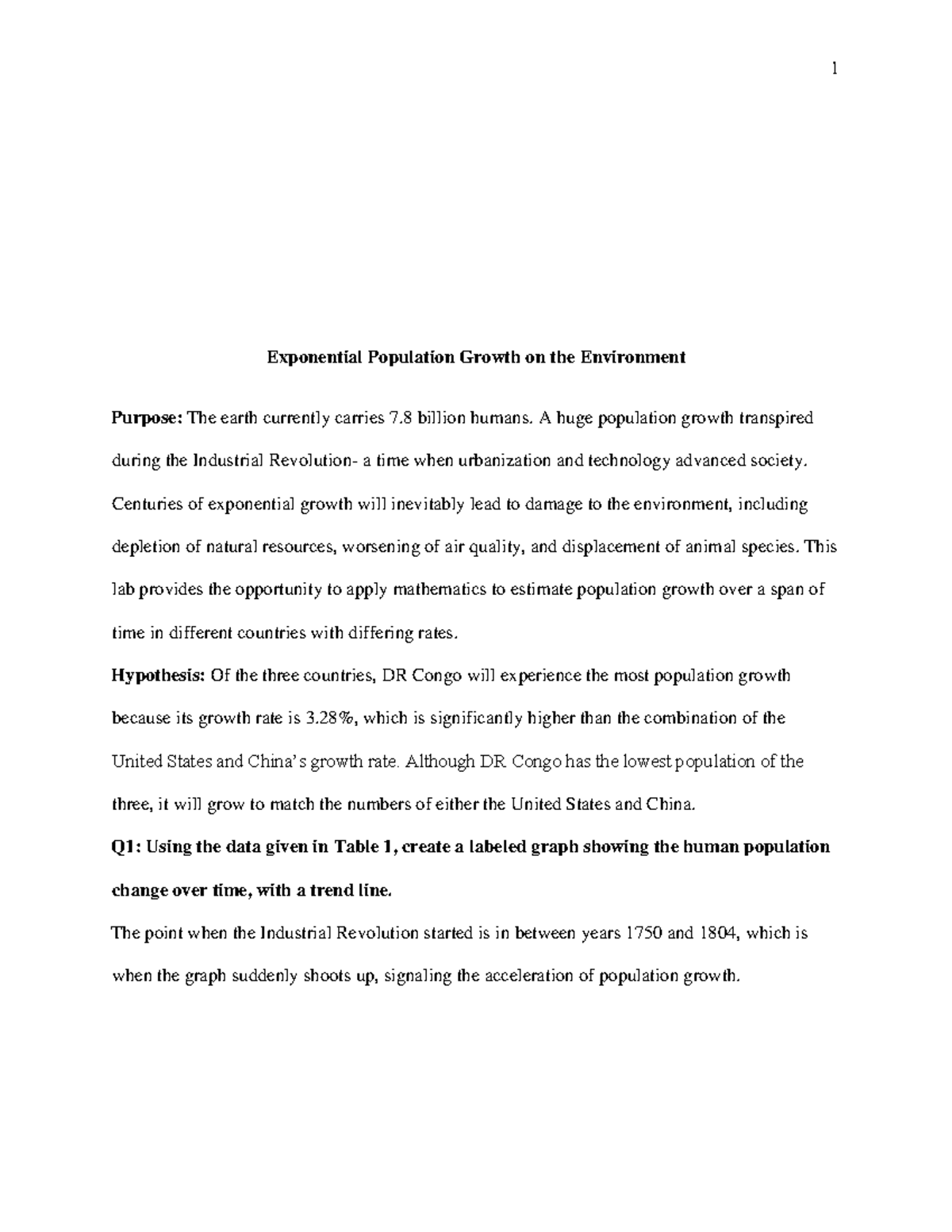 LAB3 - My lab report on exponential population growth and its effects ...
