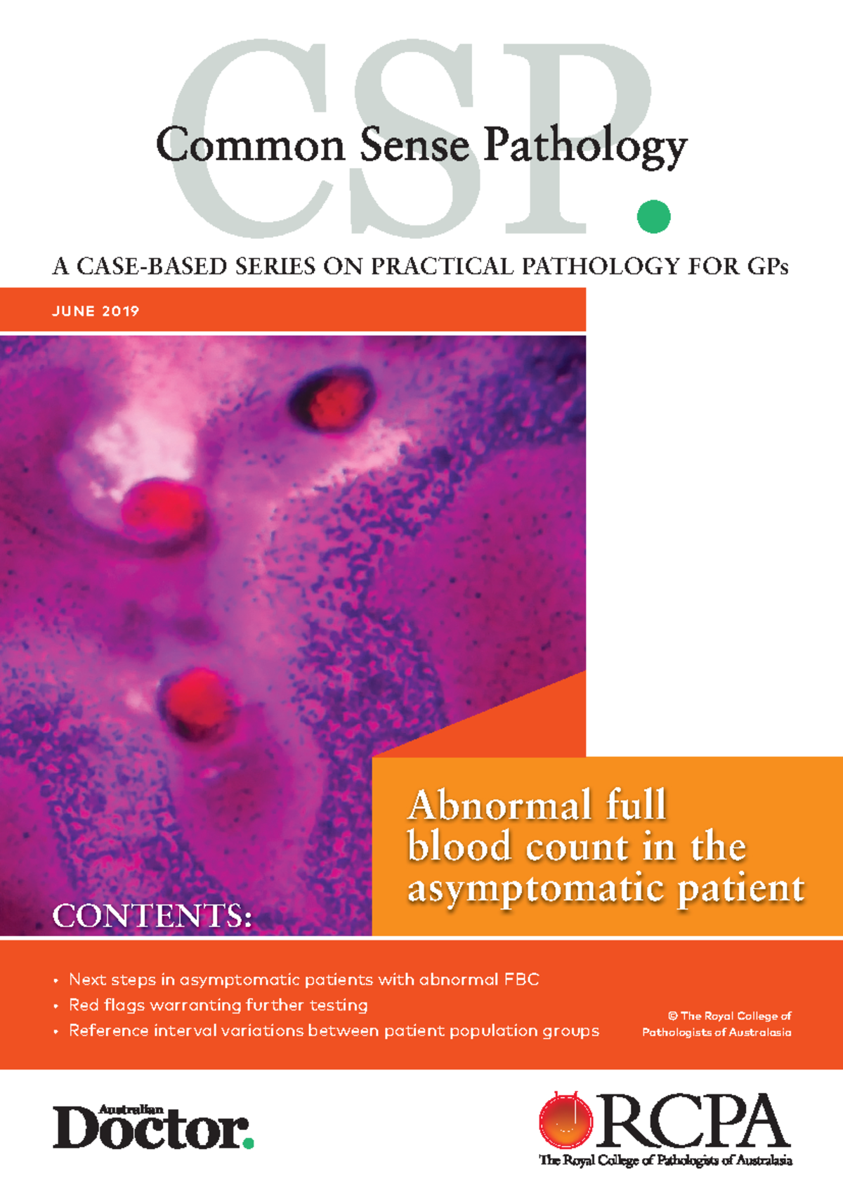 Abnormal full blood count in the asymptomatic pati - A CASE-BASED ...