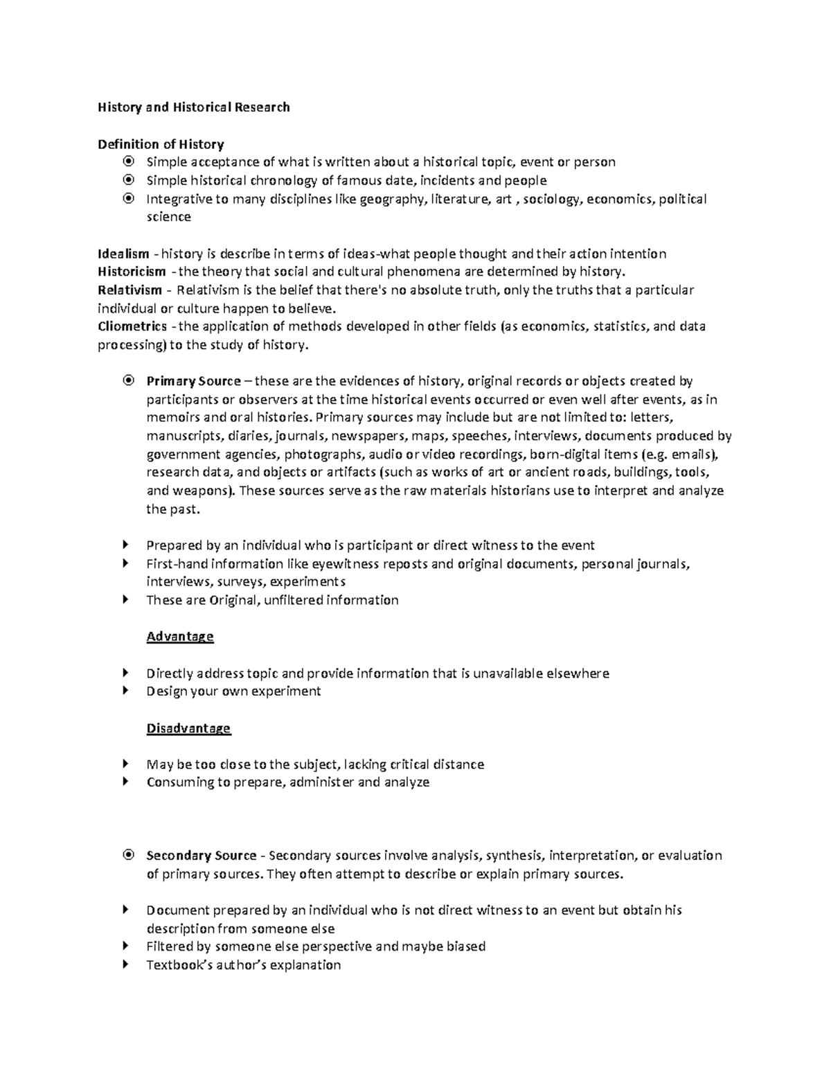 Midterm-Reviewer - midterm reviewer - History and Historical Research ...