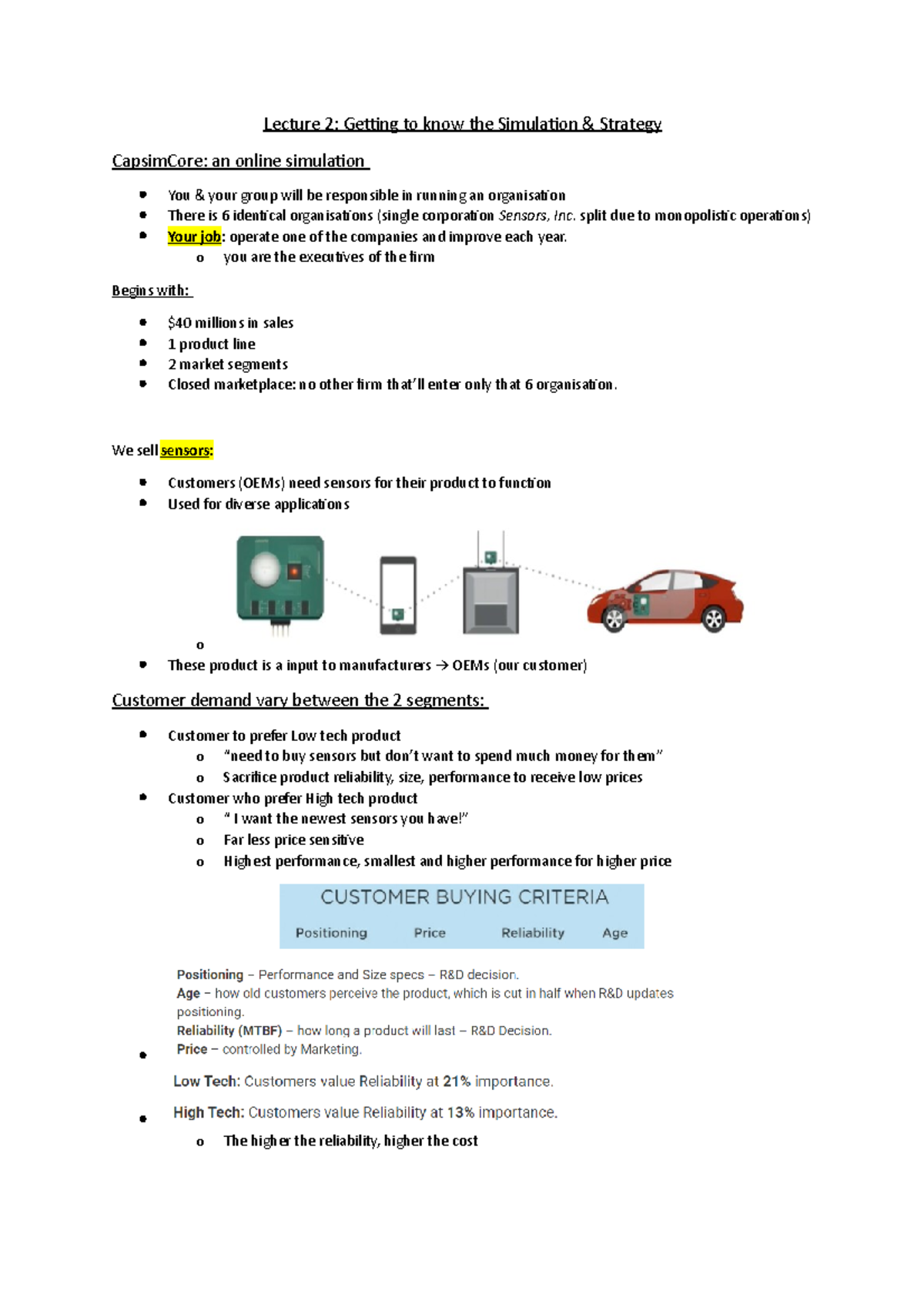 Week 2- Getting to know the Simulation - Lecture 2: Getting to know the ...