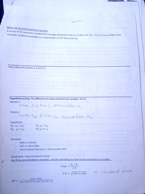 Module 3. Homework assignment - Managerial Statistics. Homework 3. (10 ...
