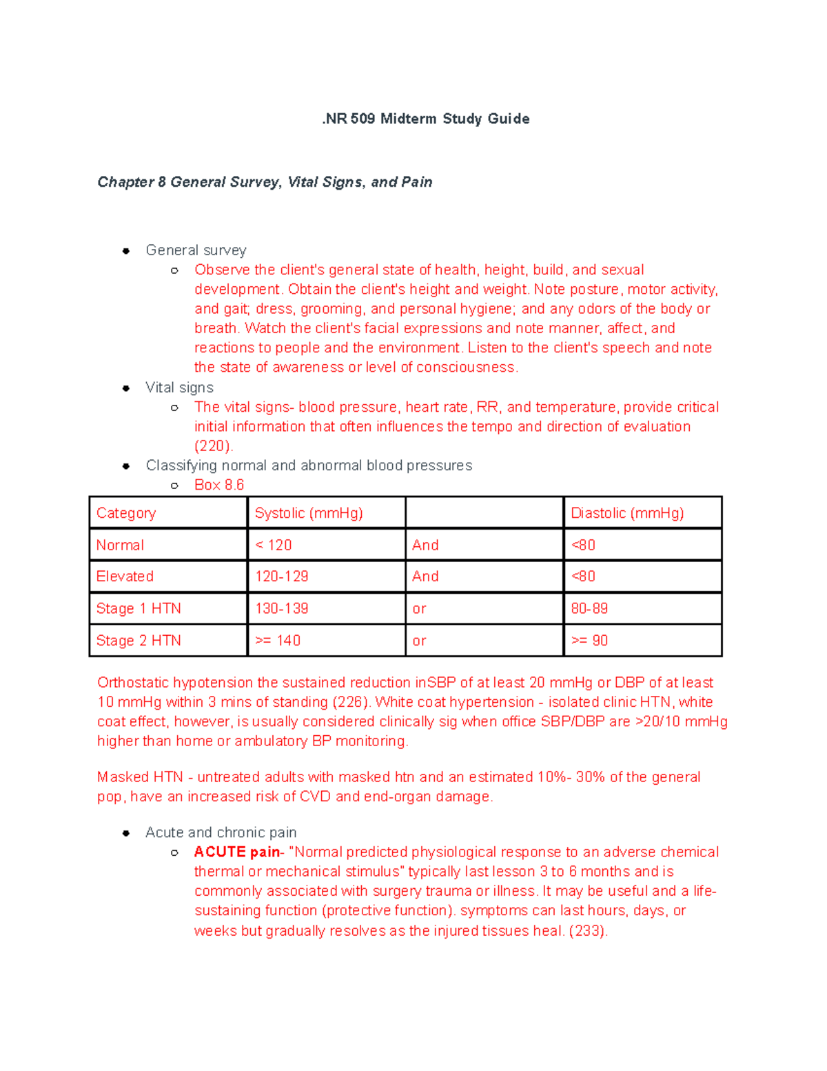 NR 509 Midterm ch 8 - REVIEW - .NR 509 Midterm Study Guide Chapter 8 ...