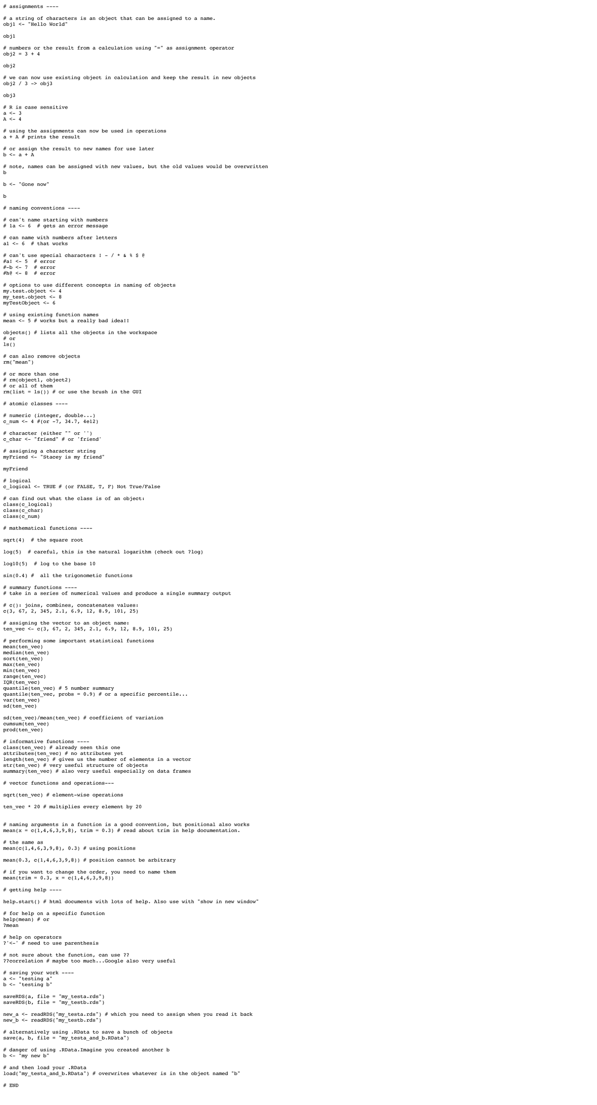 Session 01 getting Started - assignments - a string of characters is an ...