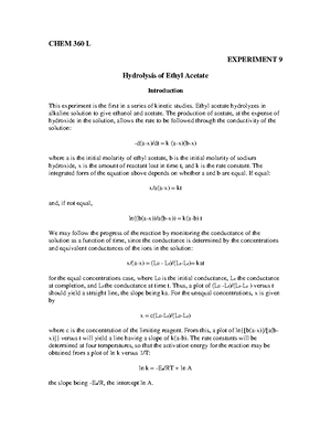 A level Chemistry Core Practical 14 Activation Energy - EDEXCEL Chemistry Teacher Resource Pack ...