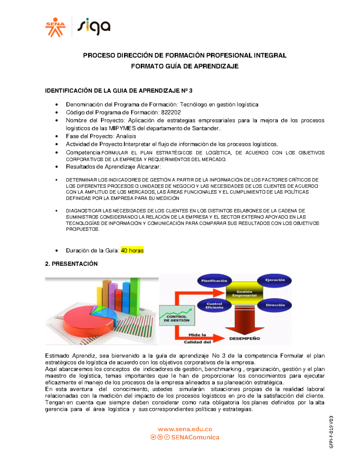 AP1 AA3 G5 - GFPI-F-019 GUIA DE Aprendizaje- No 3 Plan Estrategico - 019 V 03 PROCESO DIRECCIÓN ...