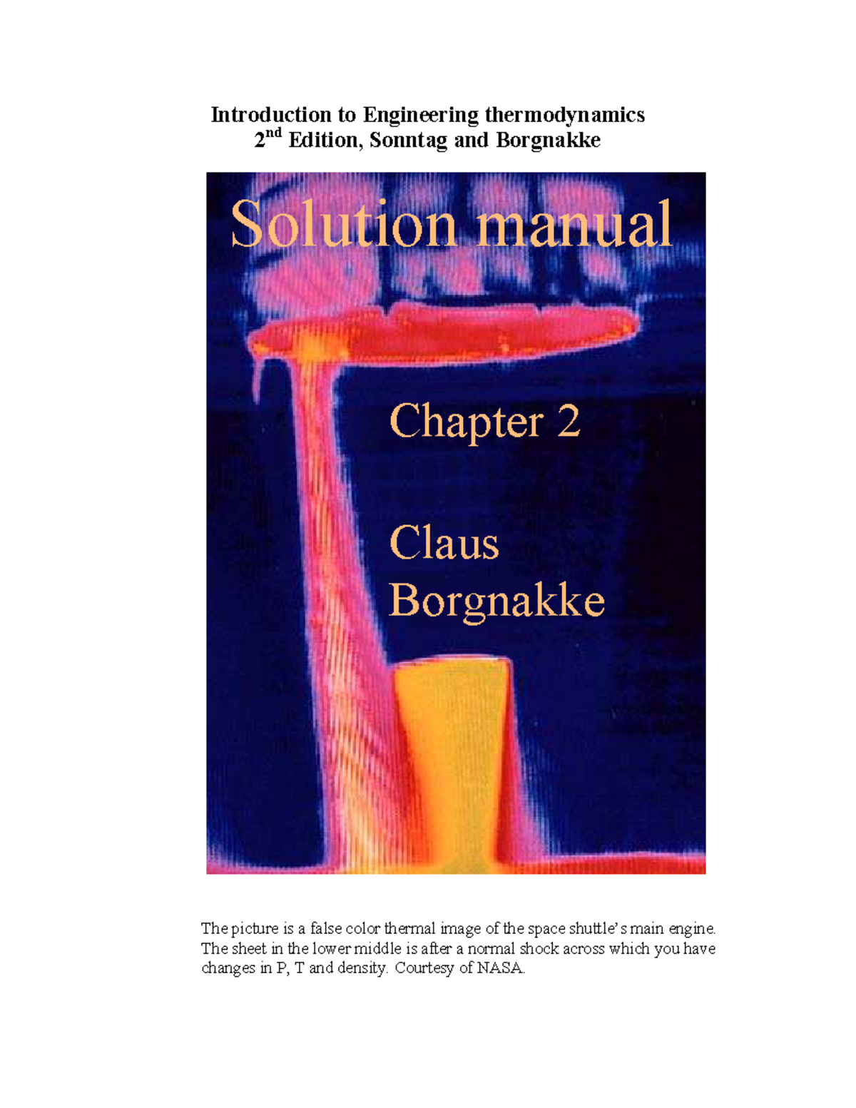 Introduction to Engineering thermodynamics 2nd Edition, Sonntag and ...