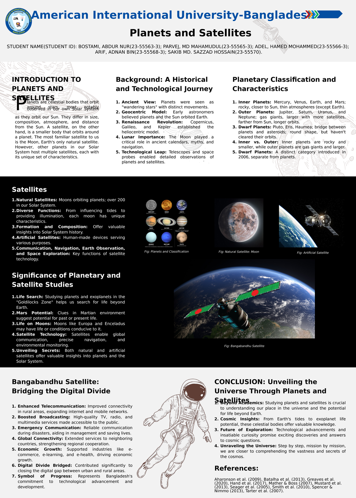 Planets AND Satellites Poster Presentation 2 - lanets are celestial ...