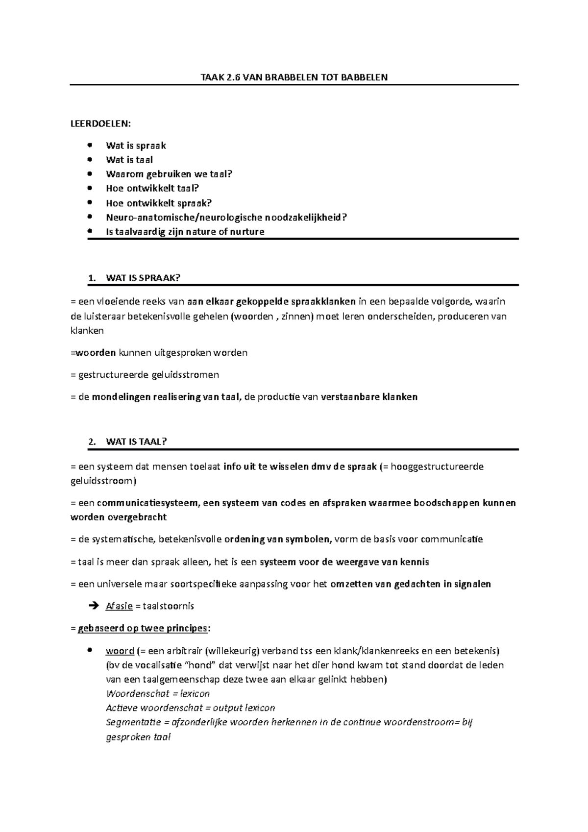 2.6 van babbelen tot brabbelen - TAAK 2 VAN BRABBELEN TOT BABBELEN ...