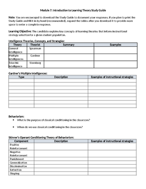 D094 d307m6studyguide - Module 6: Determining Learning Needs Study ...