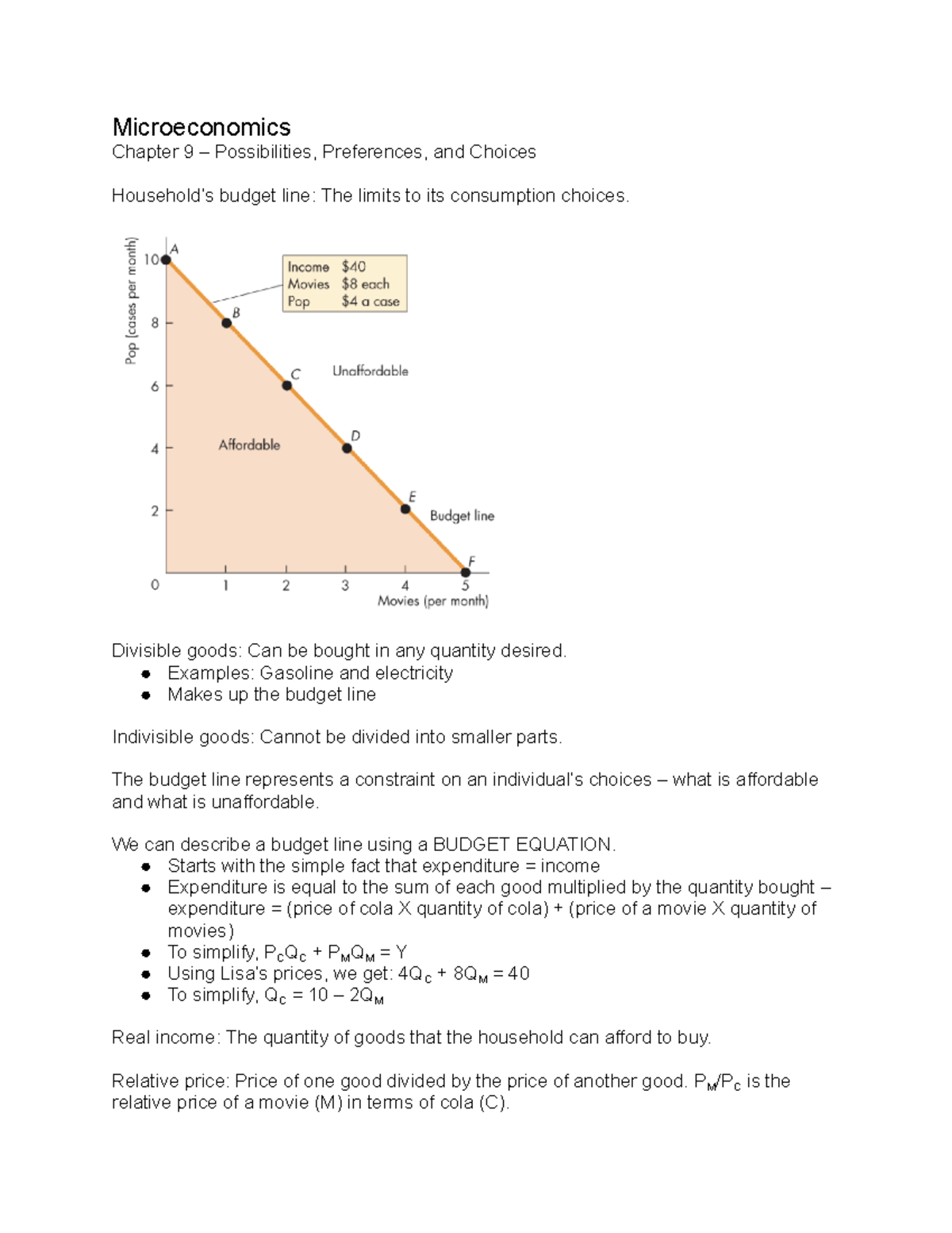 Microeconomics chp 9 - notes from chp 9 - Microeconomics Chapter 9 ...