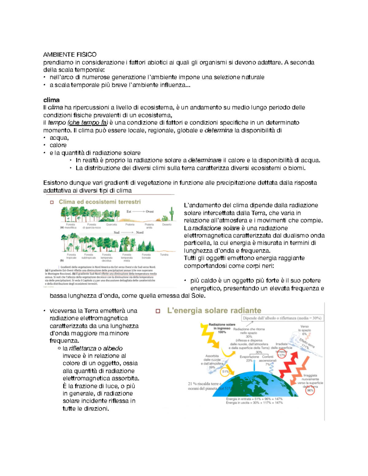 ambiente fisico - AMBIENTE FISICO prendiamo in considerazione i fattori ...