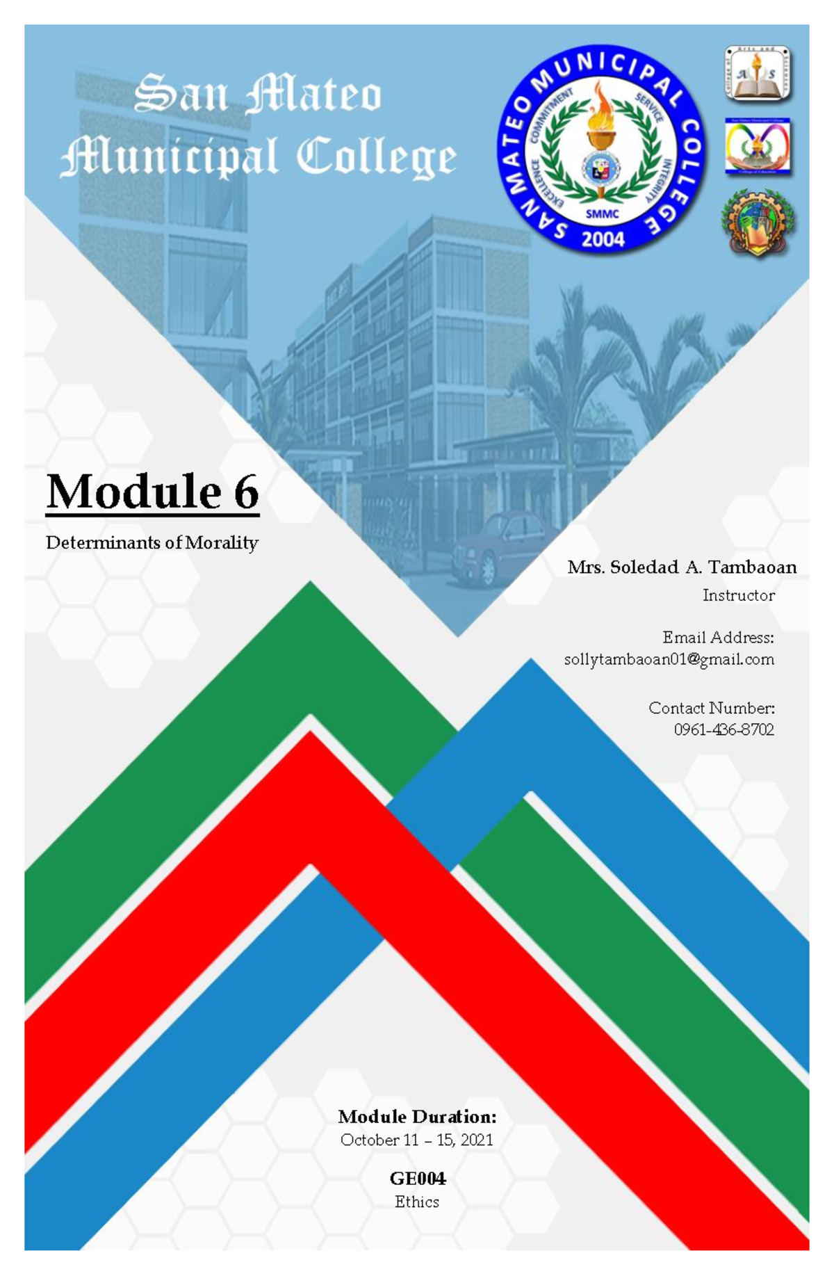 Module 6 - CopyModule 6: THE UNDERSTANDING OF YOURSELF - Xavier - Studocu