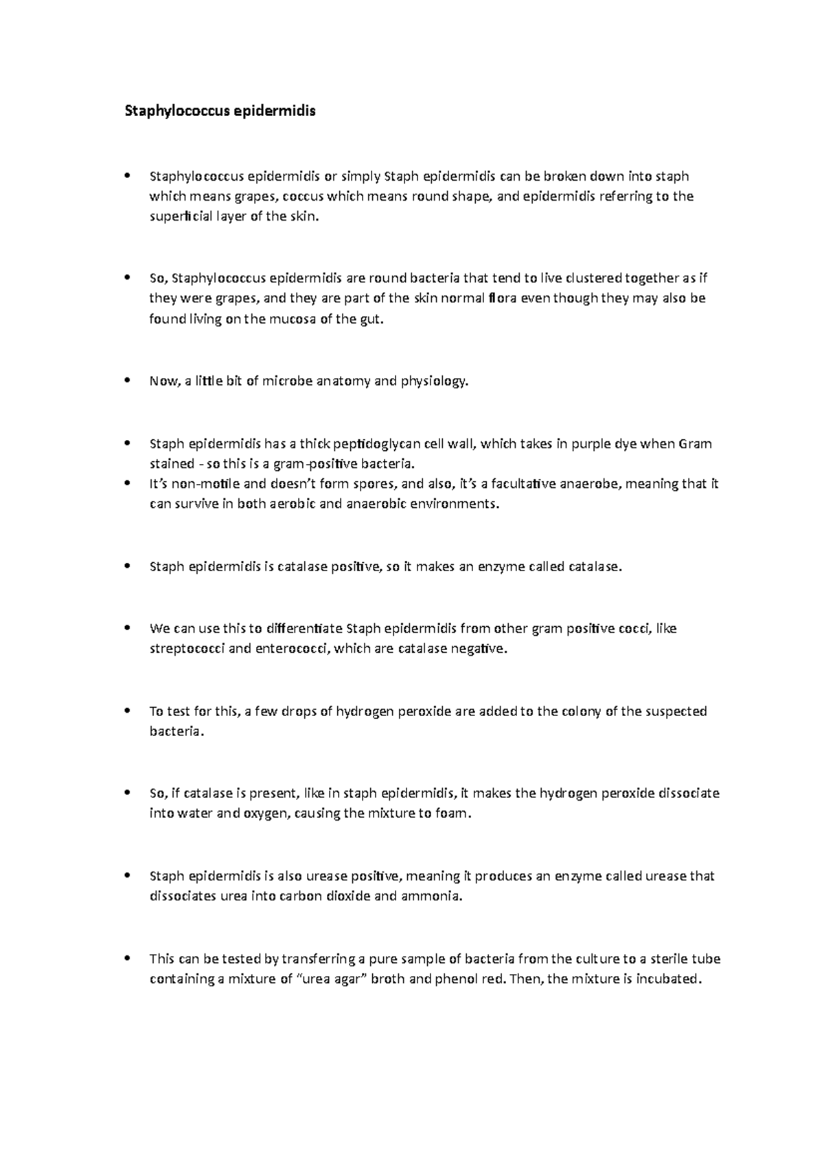 Staphylococcus epidermidis - So, Staphylococcus epidermidis are round ...
