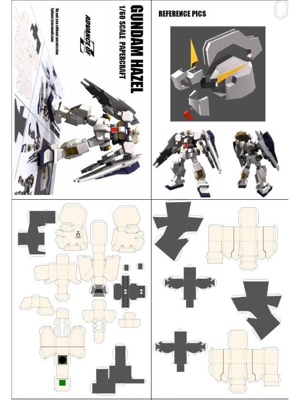 Gundam Papercraft - blah - HE NOTE AND SUPPORT PAST WORKS (AVAILABLE ...