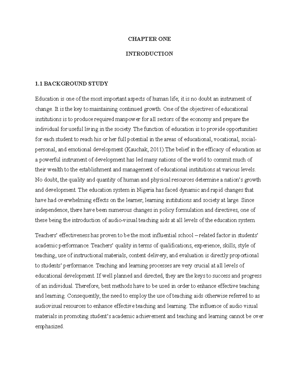 The relative effect of educational audio visual on students academic ...