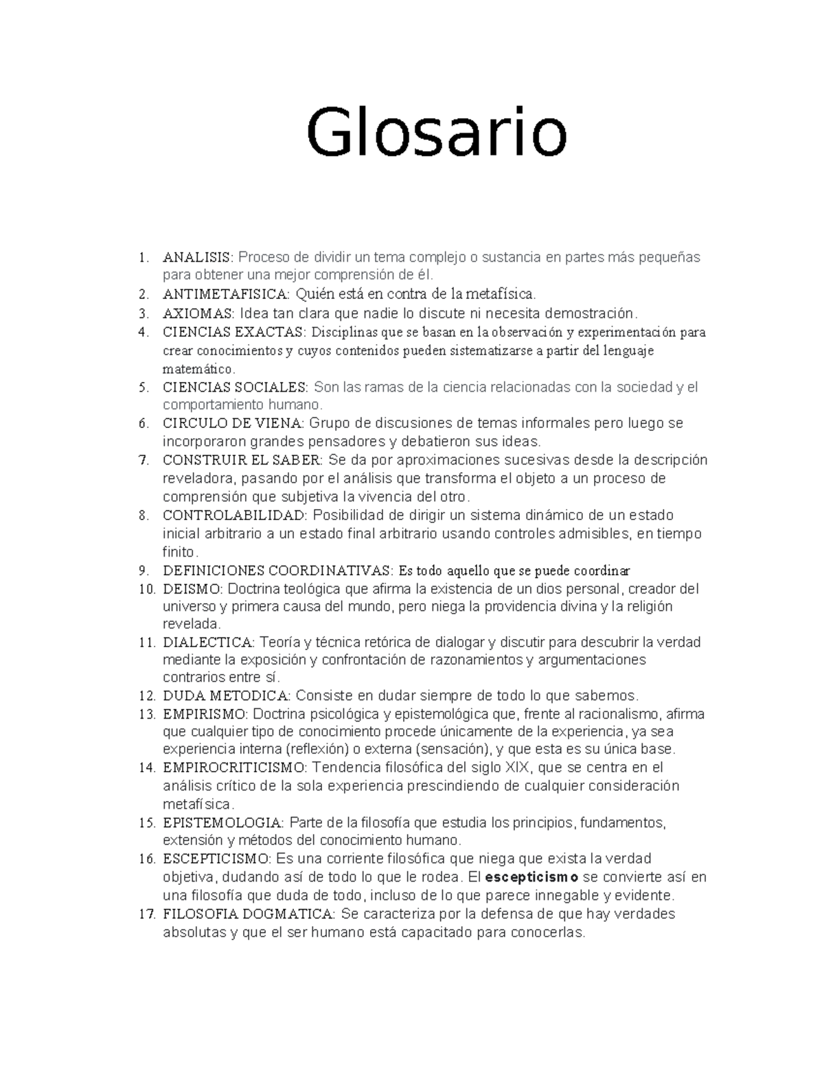 Glosario - Resumen El principito - Glosario ANALISIS: Proceso de dividir un tema complejo o ...