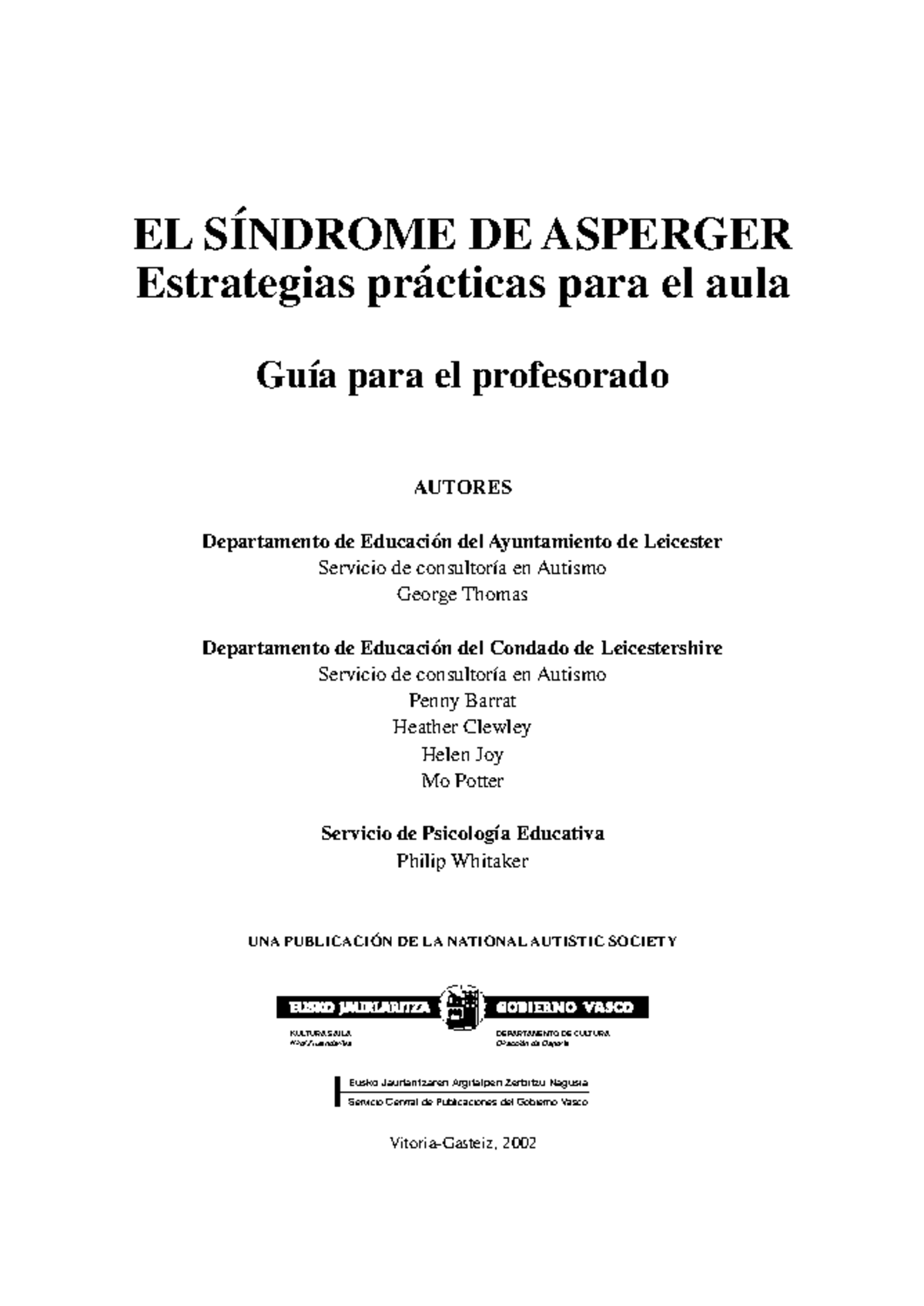 Guia Asperger - Guia - EL SÍNDROME DE ASPERGER Estrategias prácticas ...