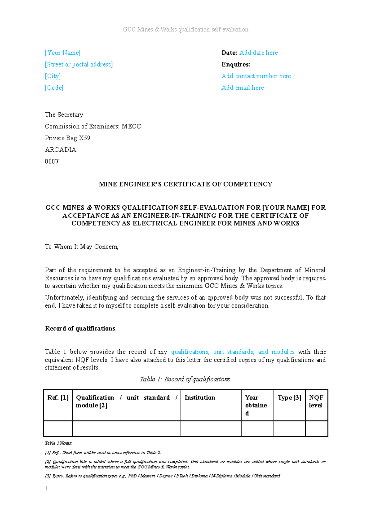 Electrical Work Gcc Mines Self Evaluation Gcc Mines And Works Qualification Self Evaluation