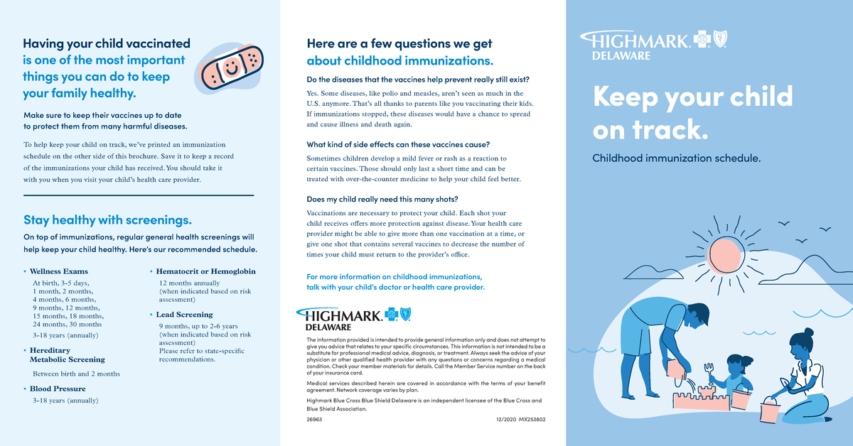 Child-immunization-brochure - Keep your child on track. Here are a few ...