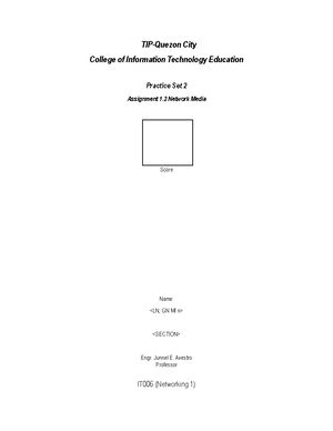 (Practice Set 5) - TIP-Quezon City College of Information Technology ...