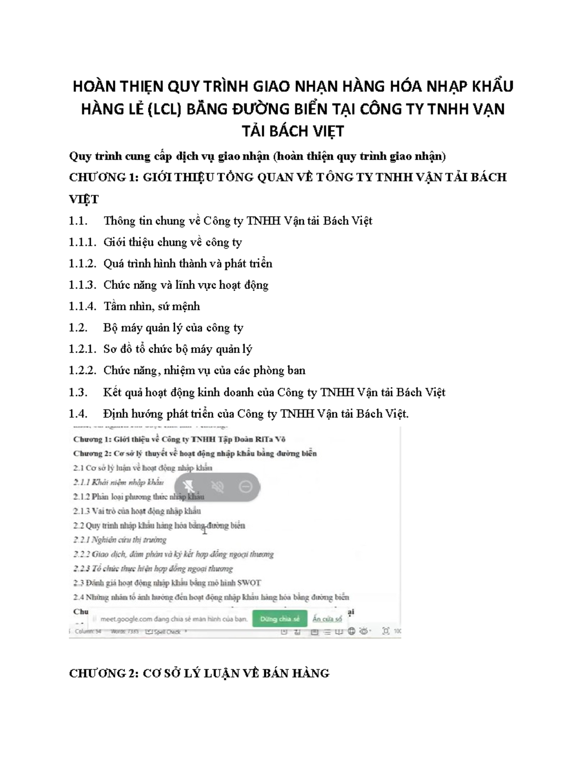 Đề cương - sdcsd - HOÀN THI N QUY TRÌNHỆ GIAO NH ẬN HÀNG HÓA NH ẬP KH ẨU HÀNG L Ẻ (LCL) BẰẰNG Đ ...