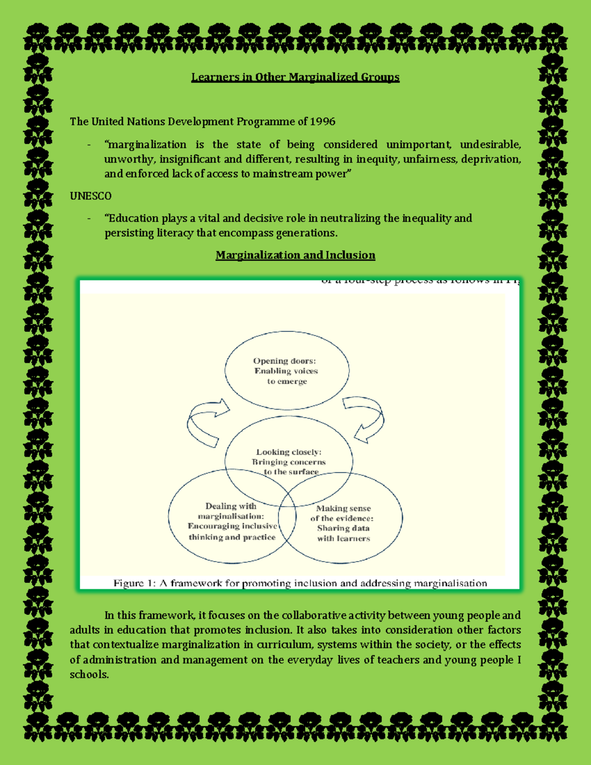 Learners in Other Marginalized Groups - Marginalization and Inclusion ...