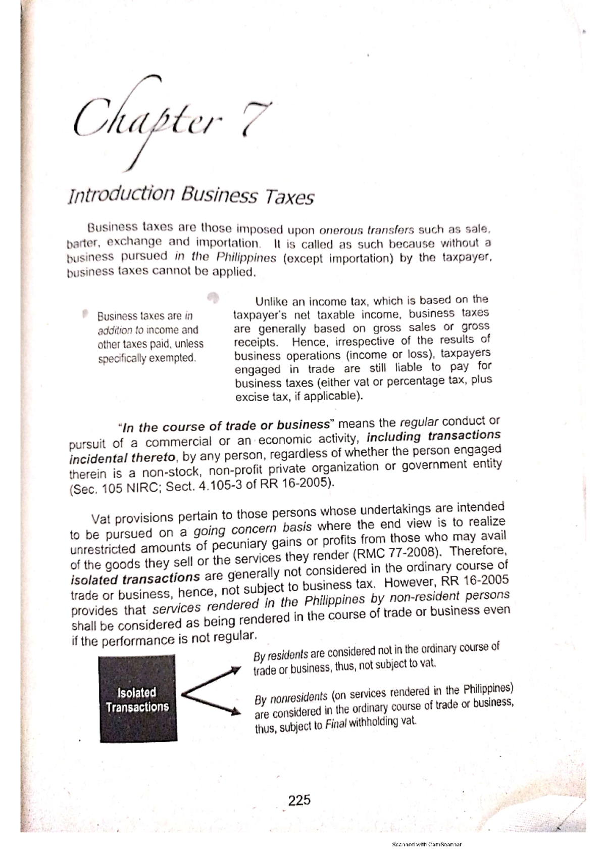 Transfer AND Business Taxation Chapter 7 - BS Accountancy - Studocu