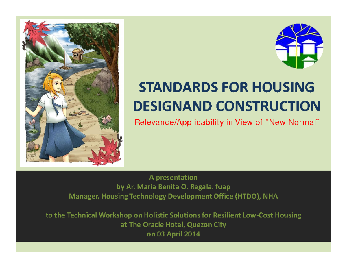 Day2Session 3A Regala NHA Standards-for-Housing-Design-Construction ...