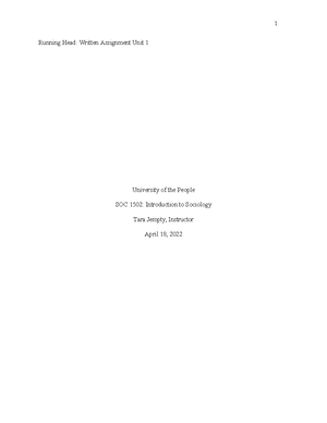 [Solved] Assignment Information Based on the readings of this unit and - Introduction to ...