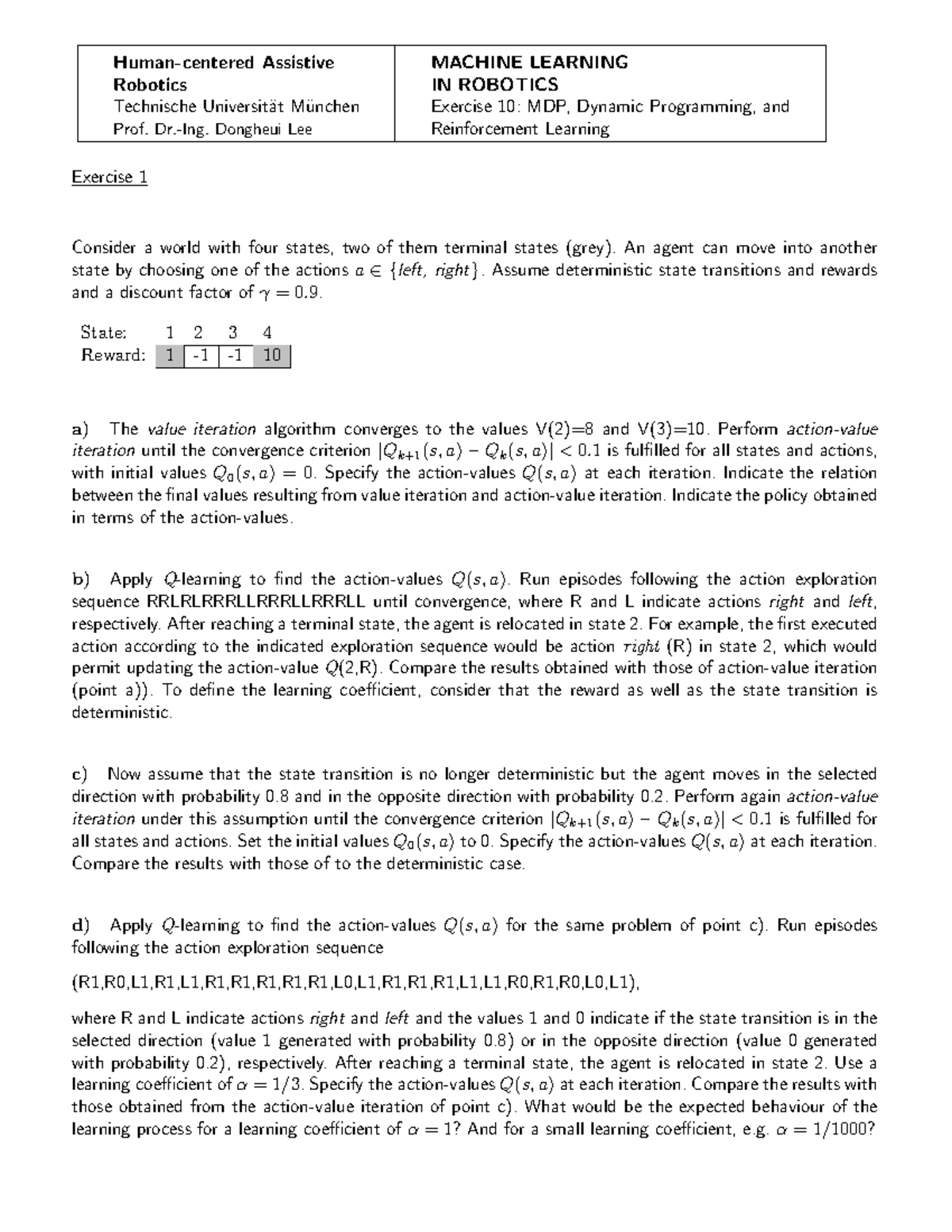 L10 DP RL Exercises - MDP/RL - Human-centered Assistive MACHINE ...