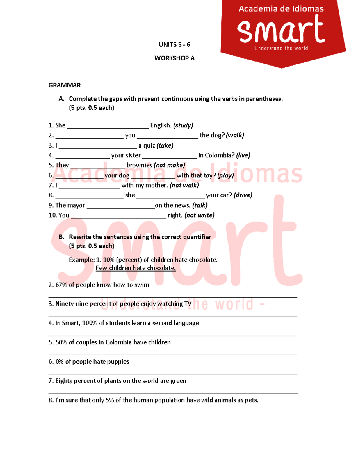 Units 5 6 Workshop A1 Fvvev Units 5 6 Workshop A Grammar A