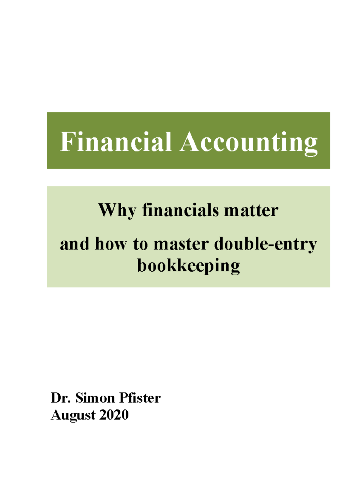 Financial Accounting Book 2020 part1 - Financial Accounting Why ...