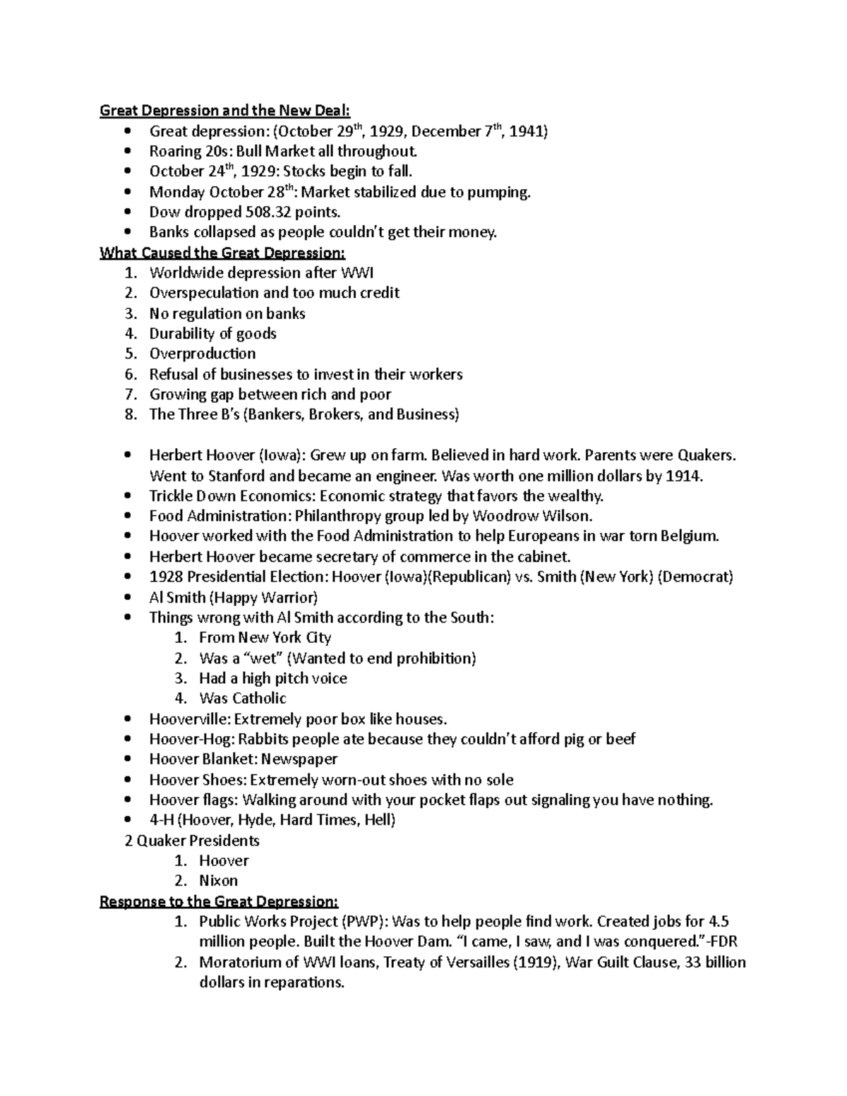 Great Depression and the New Deal - October 24th, 1929: Stocks begin to ...