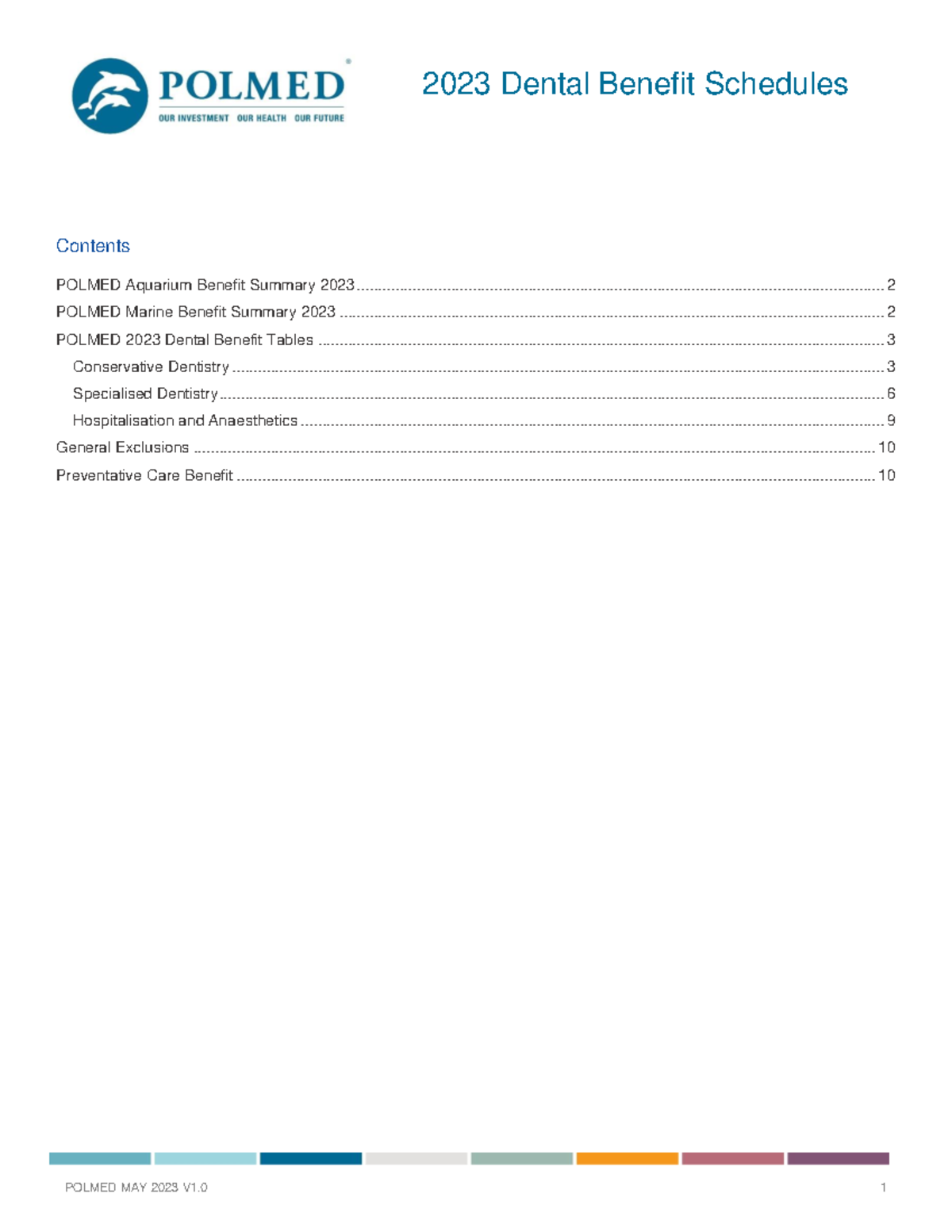 Polmed-Benefit-Table v1 - 2023 Dental Benefit Schedules POLMED Aquarium ...
