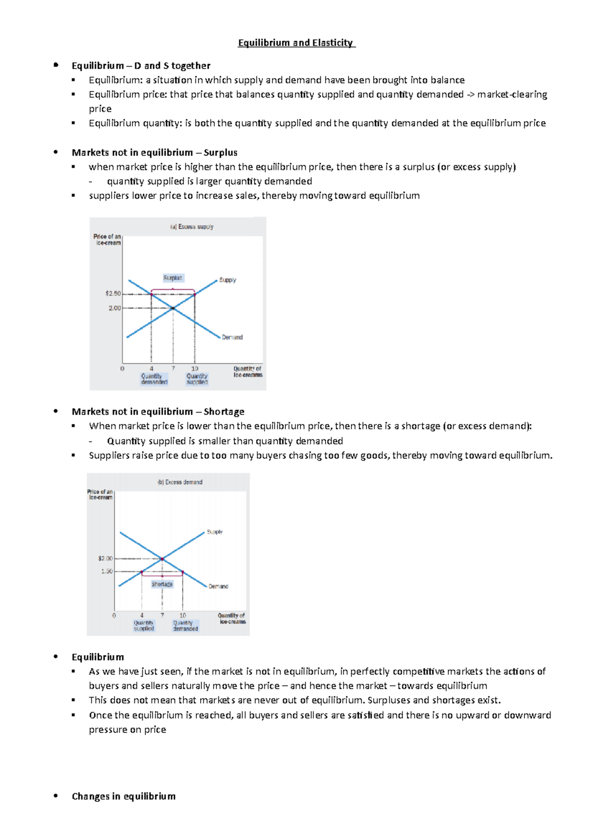 Lecture 2 - Equilibrium & Elasticity - Equilibrium and Elasticity ...