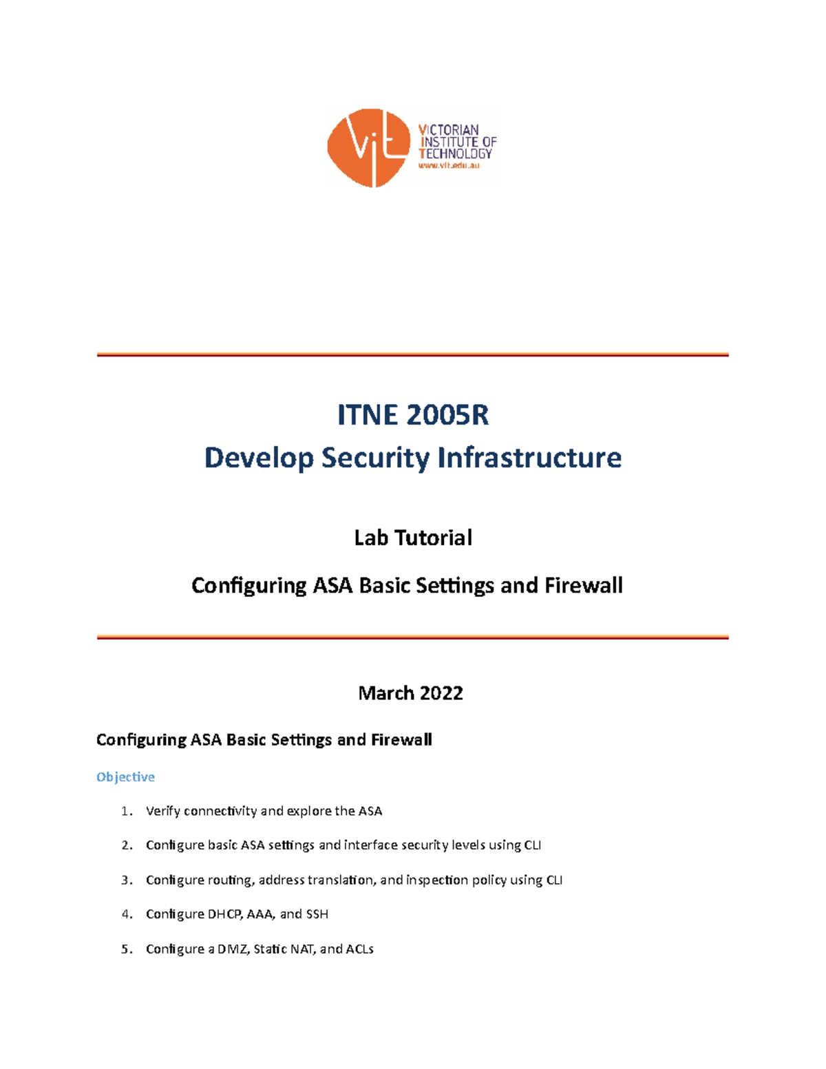 ITNE2005 R Lab Tutorial - ITNE 2005R Develop Security Infrastructure ...