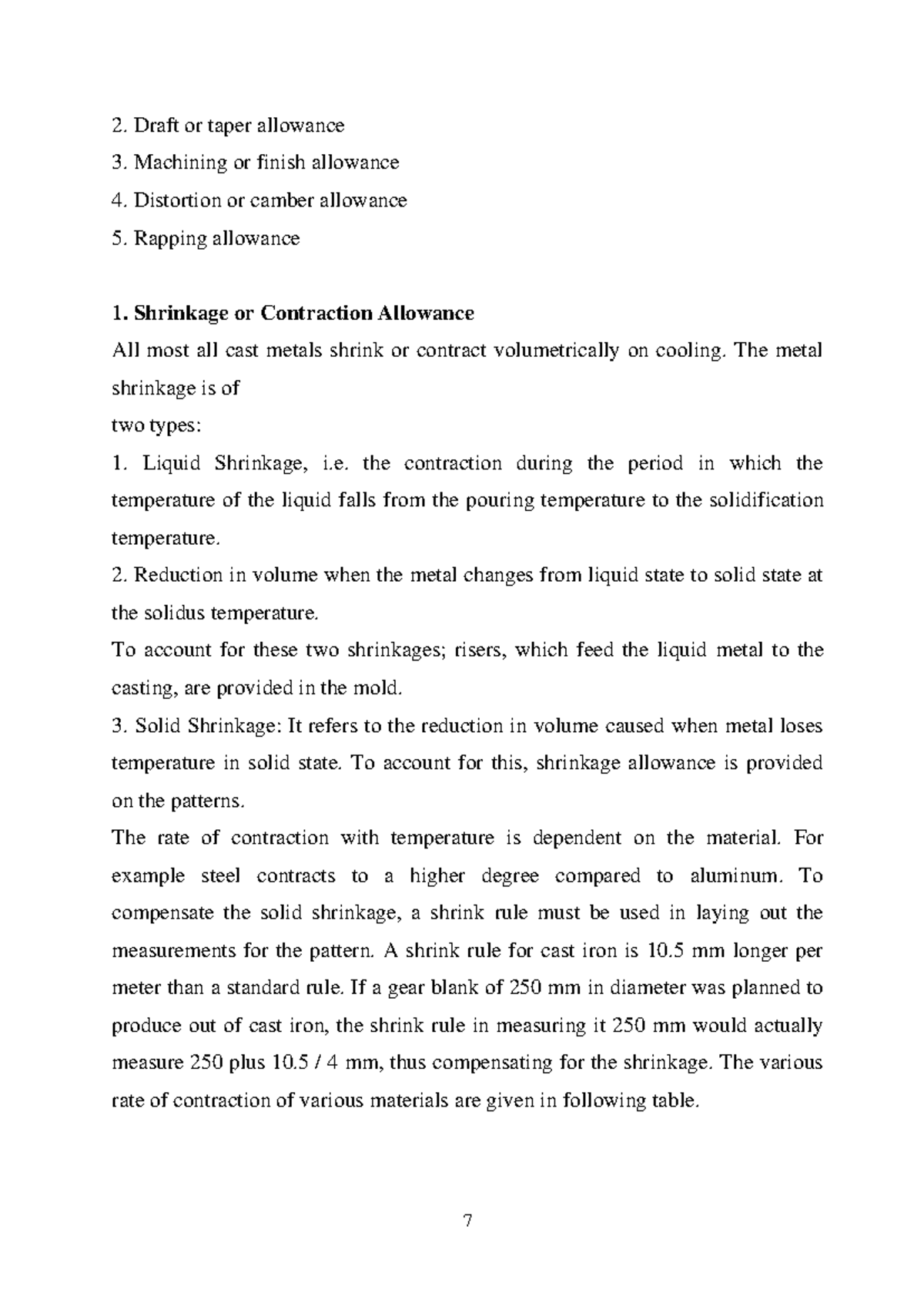 2L Metal Casting Process-pages-7 - 7 2. Draft or taper allowance 3 ...