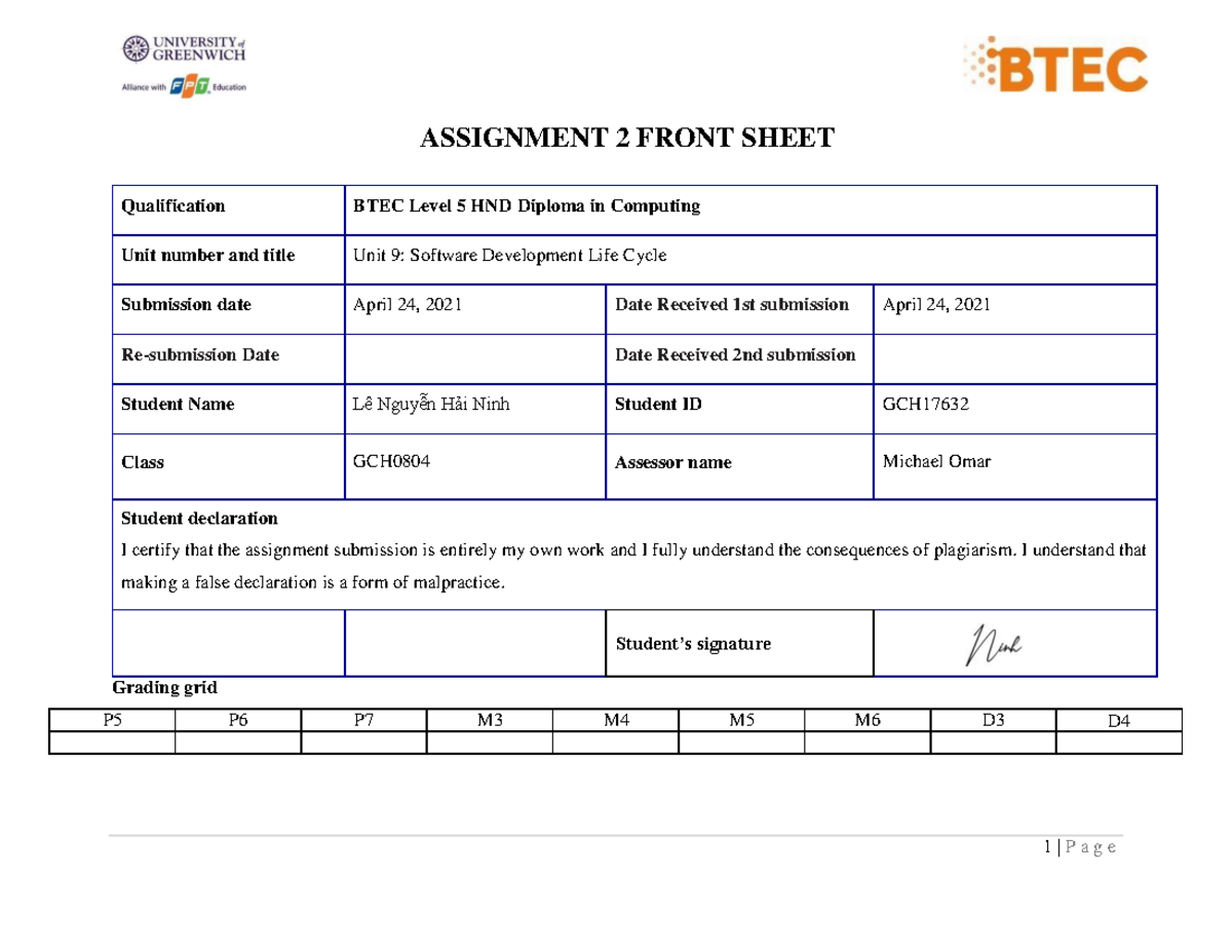1631 - GCH17632 - Le Nguyen Hai Ninh - Introduction to Data Science - FPT - Studocu