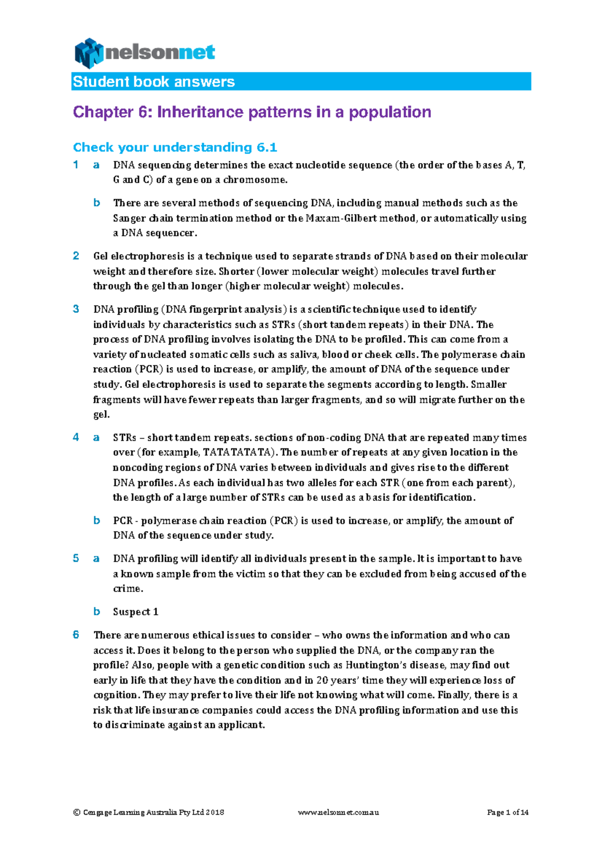 CH 6 answers (Mod 5-6) - Student book answers Chapter 6: Inheritance ...